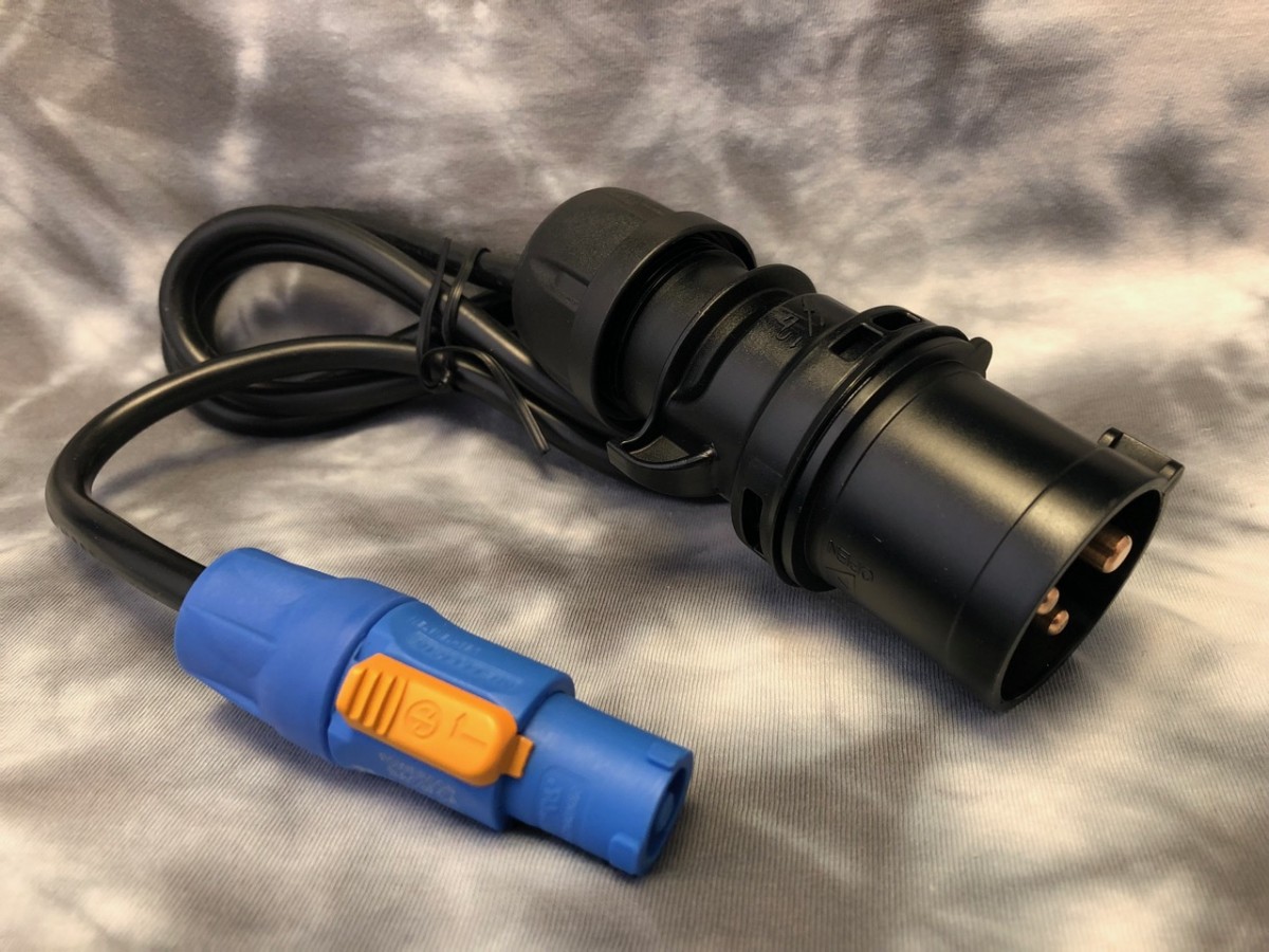 16Amp to PowerCon adaptor | Otago Blue